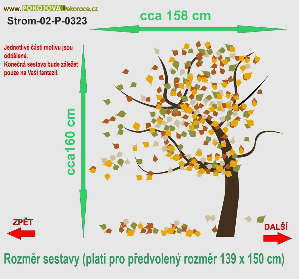 Strom-02, Samolepky na zeď