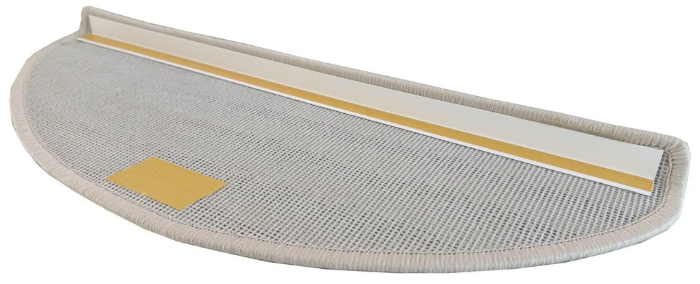 Vopi Nášlapy na schody Laguna krémová půlkruh, samolepící - 28x65 půlkruh (rozměr včetně ohybu)
