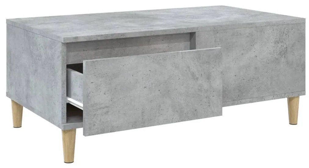 Konferenční stolek betonově šedý 90x50x36,5 cm kompozitní dřevo - Default Title