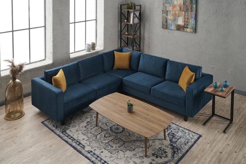 Hanah Home Rohová pohovka KALE olejově zelená