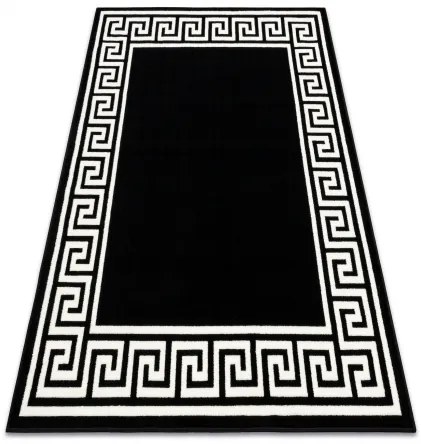 Kusový koberec BCF Morad GREK Klasický Řecký vzor černý bílý Rozměr: 160x220 cm