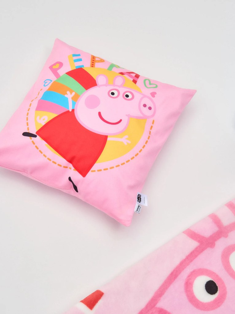 Sinsay - Povlak na polštář Peppa Pig - pastelová růžová