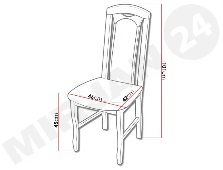 Židle JK34, Barva dřeva: bílá, Potah: Casablanca 2304