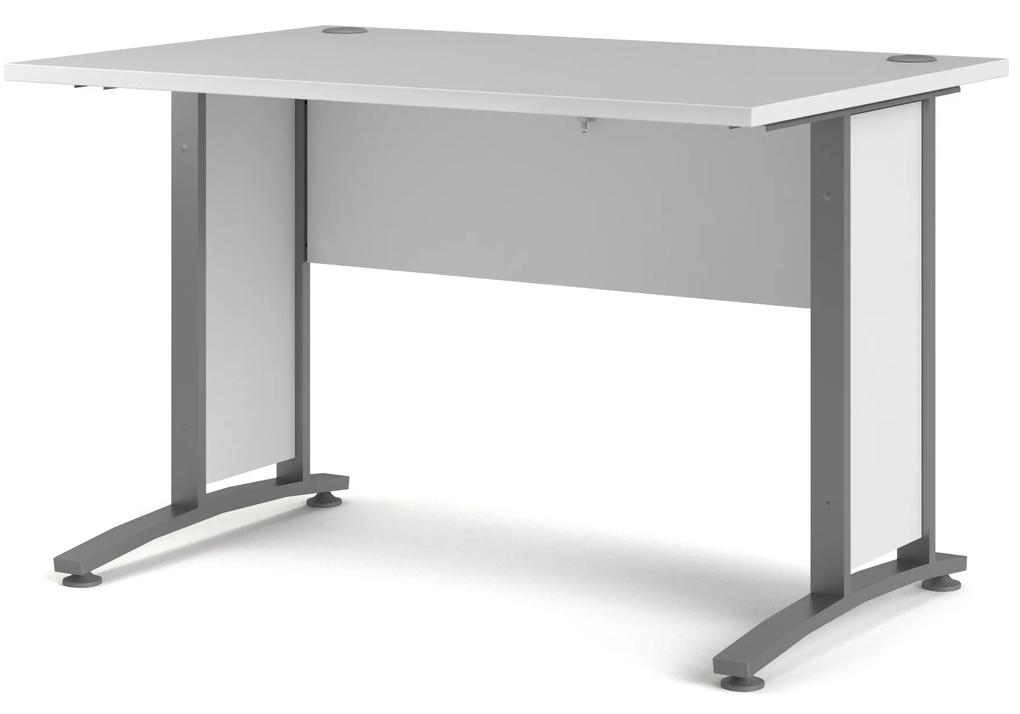 Kancelářský stůl Prima 80400/70 bílý/stříbrné nohy