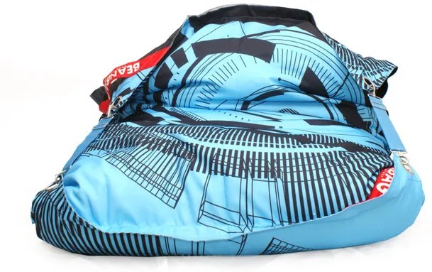 Beanbag Designový sedací vak 189x140 sonar s popruhy