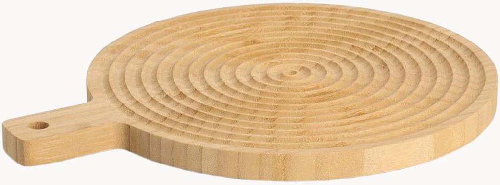 Kulatá servírovací deska z bambusu Stripes