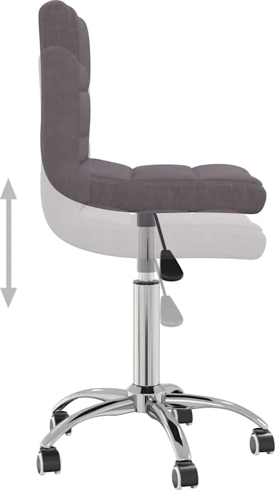 Otočná kancelářská židle taupe textil 334322