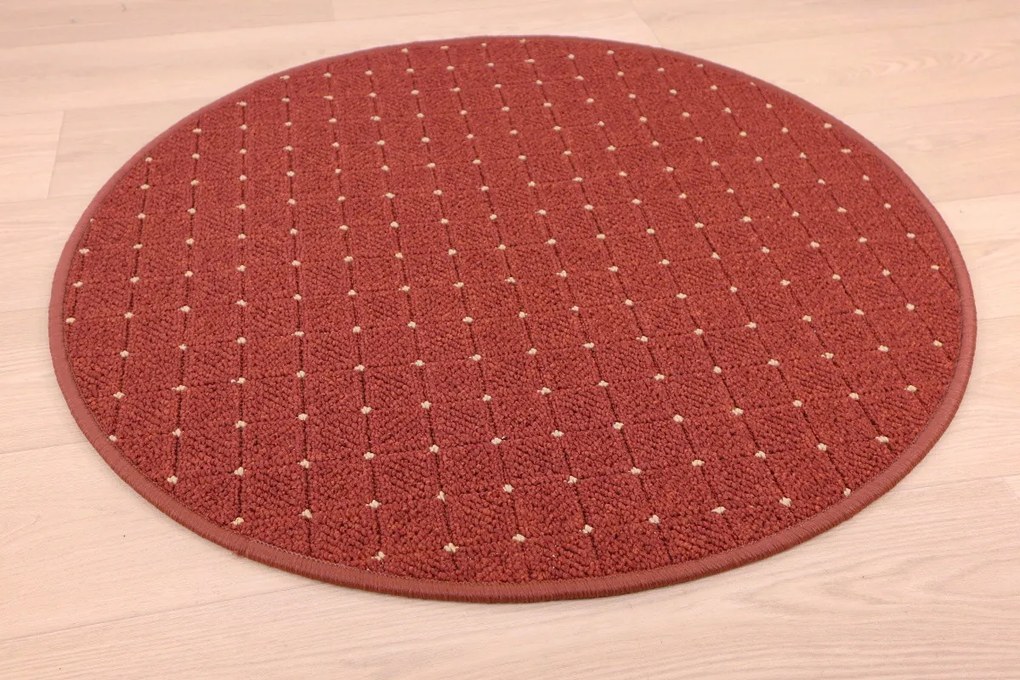 Kusový koberec Udinese terra kruh, 300x300 (priemer) kruh, oranžová, chodba / predsieň, Condor Carpets
