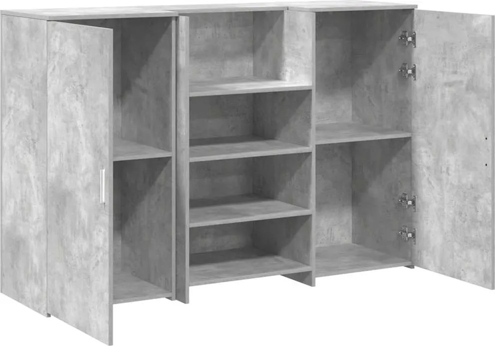 Recepční stůl betonově šedý 155x50x103,5 cm kompozitní dřevo 3324199