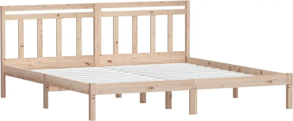 Rám postele 180 x 200 cm Super King masivní dřevo 3100604