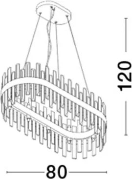 Závěsné svítidlo NOVA LUCE CROWN G9 9695217 bez žárovky