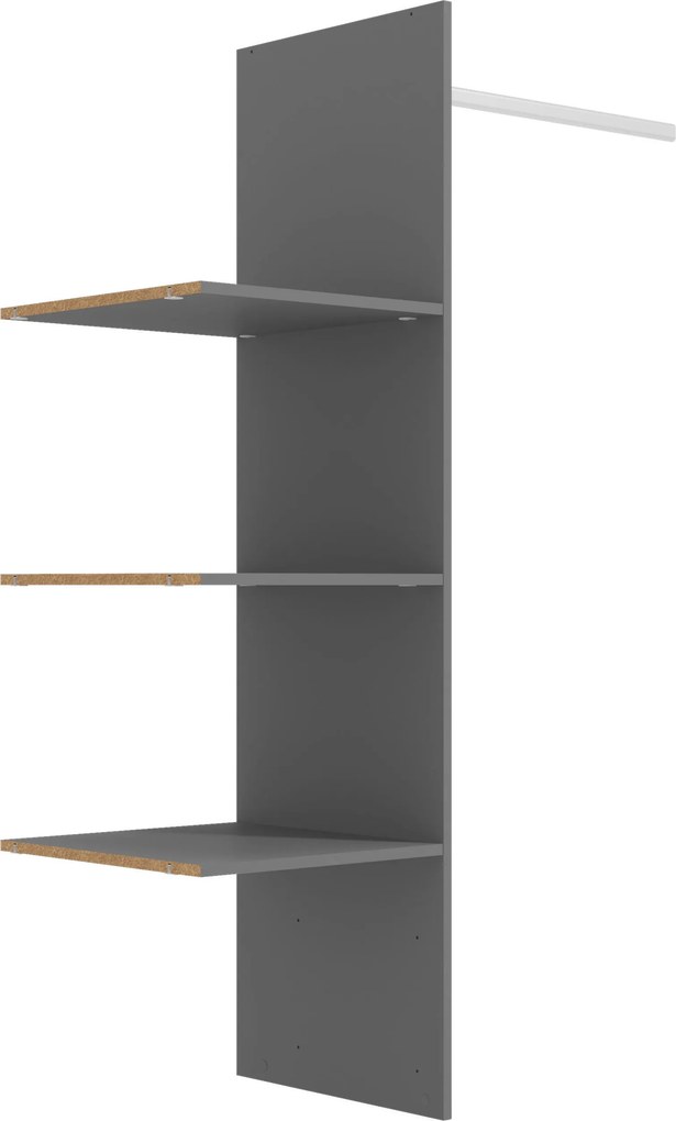 XXXLutz VNITŘNÍ ČLENĚNÍ, šedá, 48/159/42 cm Xora - Šatní skříně - 000834013414