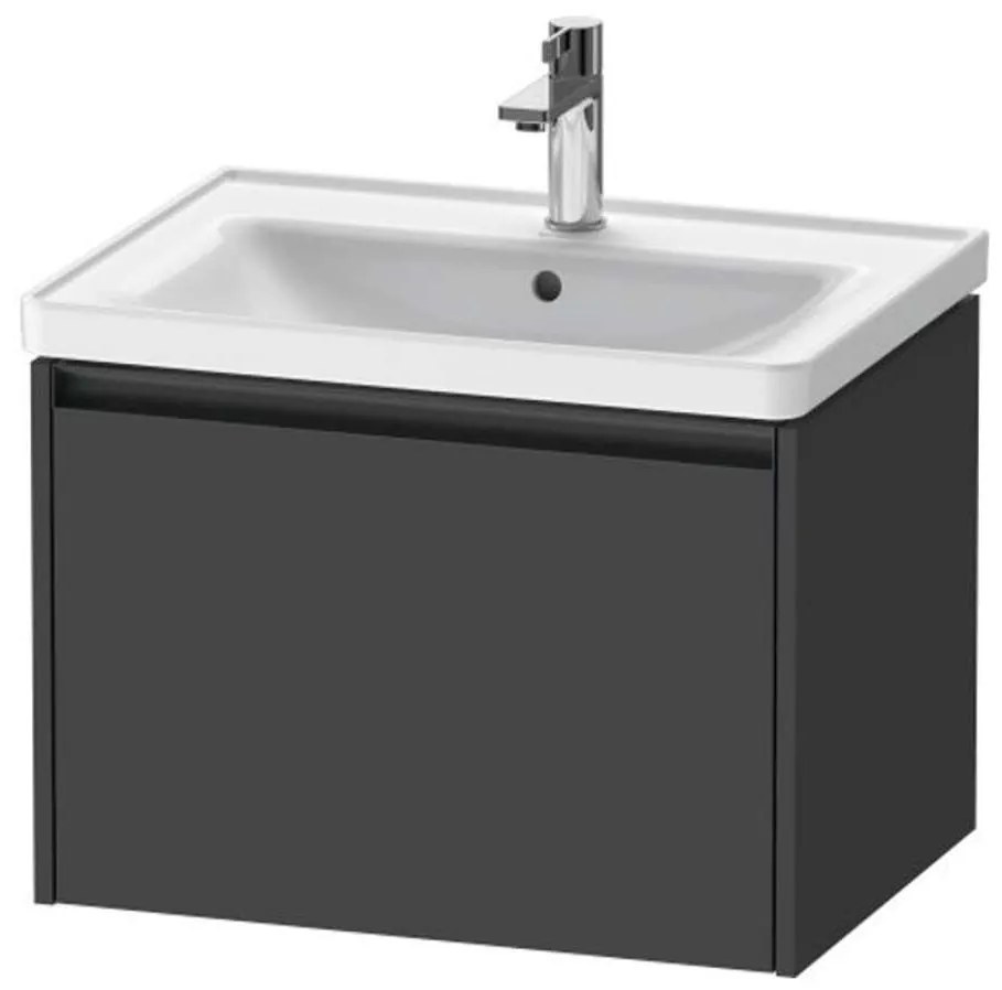 Duravit Ketho.2 - Umyvadlová skříňka 44x63x46 cm, 1 zásuvka, grafit mat K25082049490000