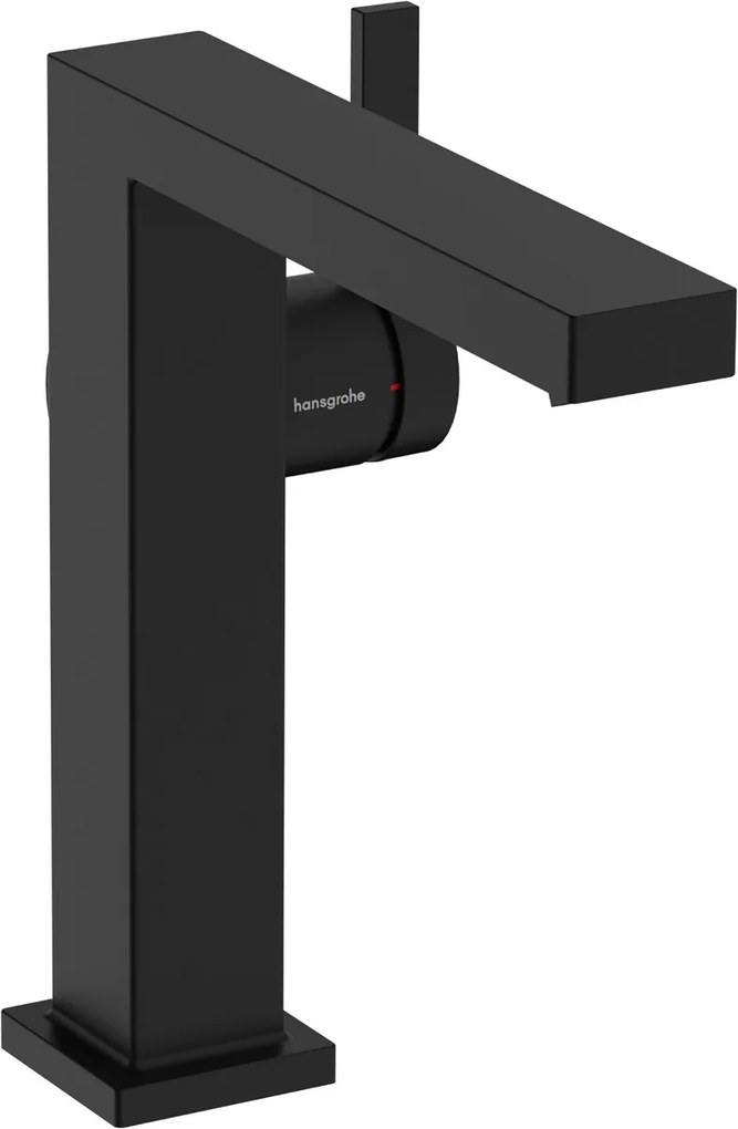 Hansgrohe Tecturis E, páková umyvadlová baterie 150 Fine CoolStart EcoSmart+ bez odtokové garnitury, černá matná, HAN-73041670