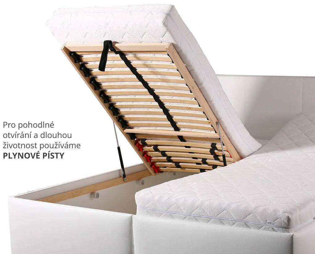 NEW DESIGN postele Čalouněná válenda QUATRO s úložným prostorem, 80×200 cm Velikost postele: 80 × 200 cm