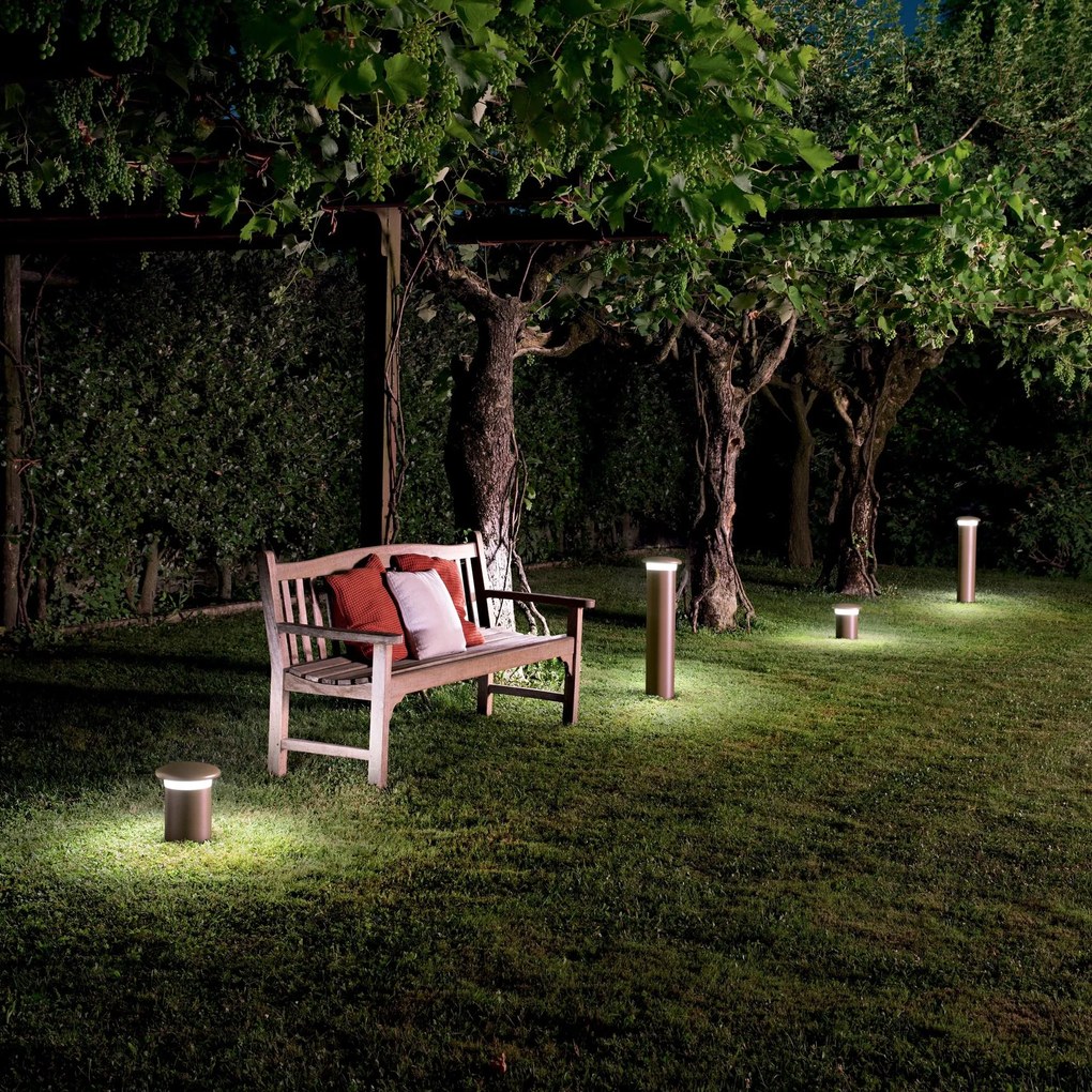 FAN LED-BITT-P28-BRO Sloupkové svítidlo PALO LED BITT bronz, hliník, 10 W, 1284 lm, 4000 K, IP65, 27,5 x 20,9 x 20,9 cm - FANEUROPE