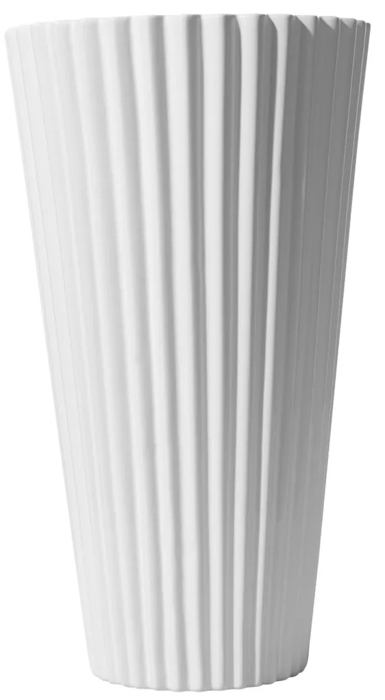 Květináč z dolomitu Viveka White Tall 22 cm Wikholm Form