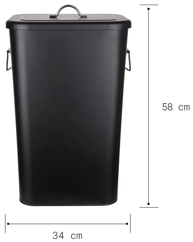 BINSTER Odpadkový koš 41 l - černá