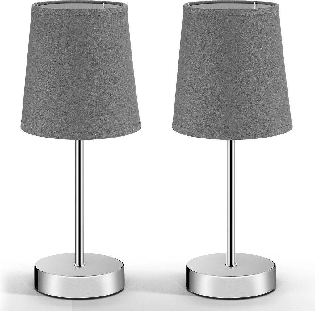 Stolní lampa Lumière sada 2 ks šedá