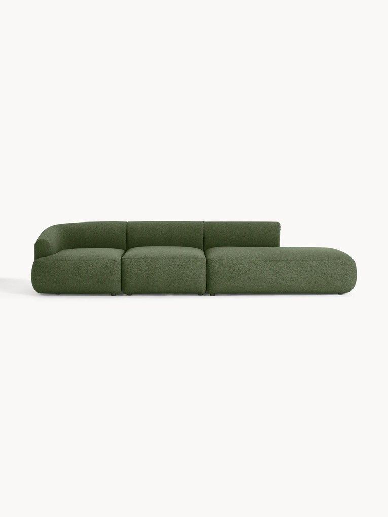 Modulární bouclé šezlong Sofia, 2místný