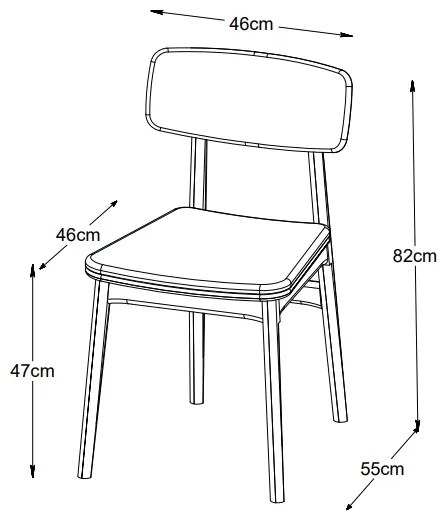 Designová jídelní židle Harper II přírodní