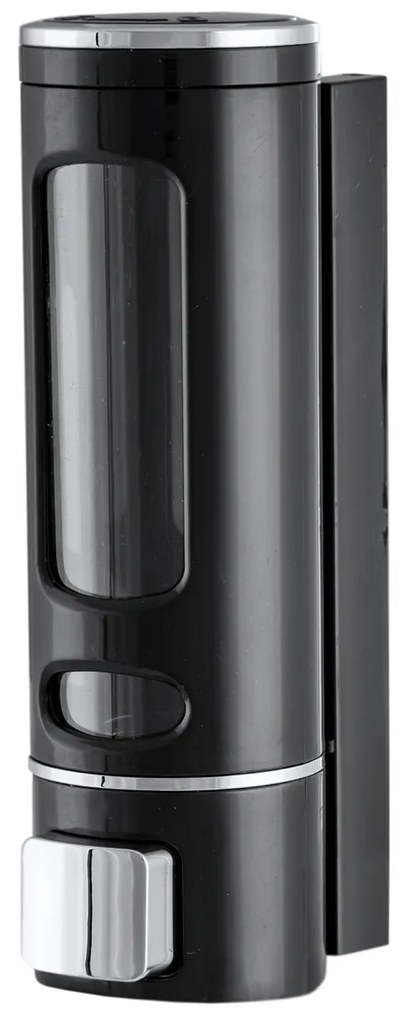 Gamma Gamma, nástěnný dávkovač mýdla 400ml, černá, GMA-DOZS-BK
