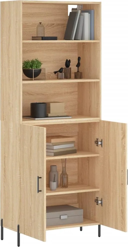 Skříň highboard dub sonoma 69,5 x 34 x 180 cm kompozitní dřevo 3189264
