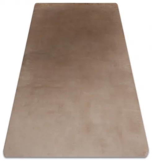 Kusový koberec jednobarevný Shaggy POSH protiskluzový pratelný camel béžový Rozměr: 80x150 cm