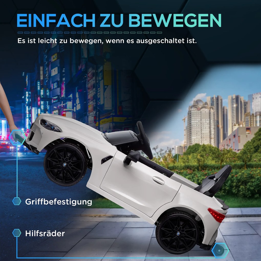 AIYAPLAY dětské elektrické autíčko s dálkovým ovládáním BMW M4 bílé