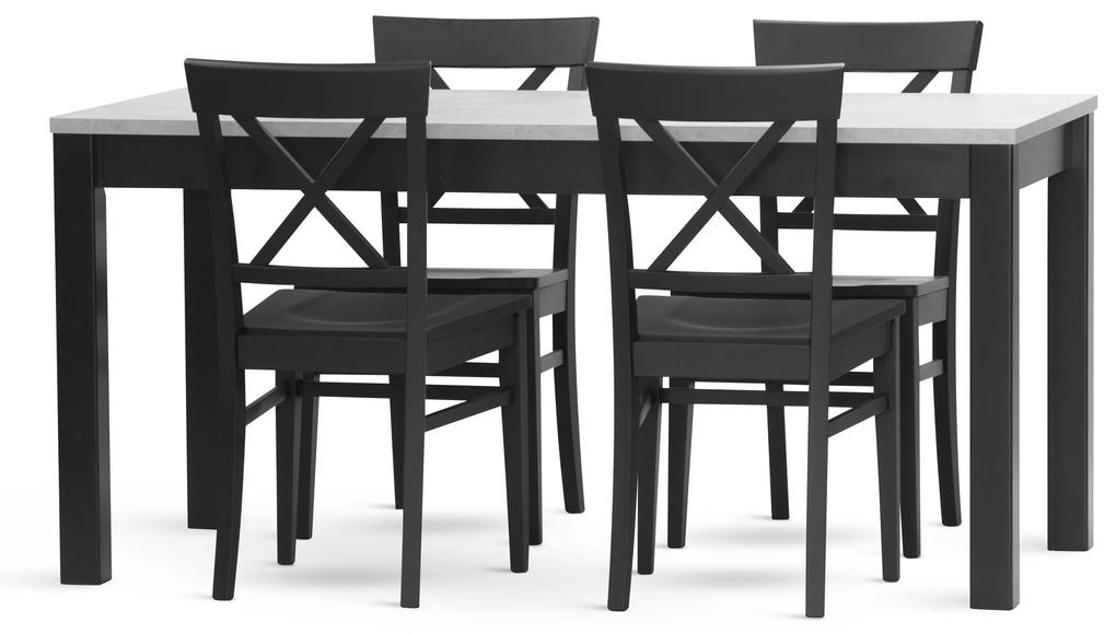 Stima Židle GRANDE s masivním sedákem Odstín: Černá (lak)
