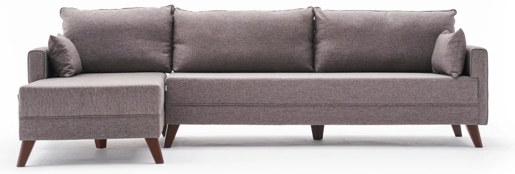 Hanah Home Designová pohovka BELLA hnědá levá 275 cm 825BLC2585