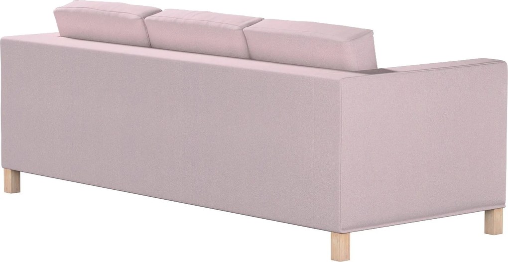 Potah na pohovku IKEA  Karlanda 3-místná nerozkládací, krátký barva růžová látka pletený vzor
