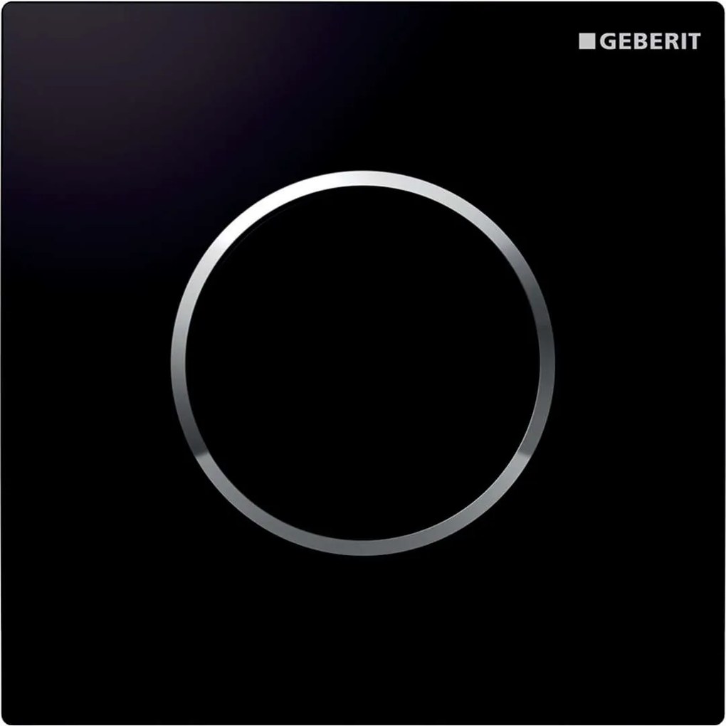 Geberit - Pneumatické ovládání splachování pisoáru typ 10, černá/chrom 116.015.KM.1