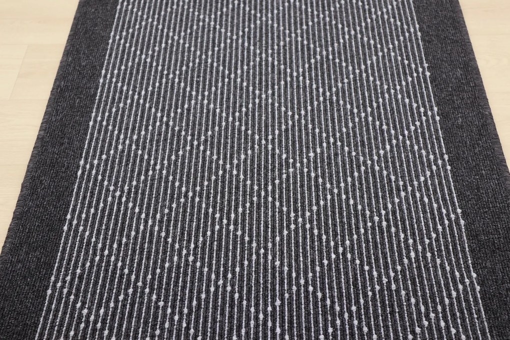 Condor Carpets, Protiskluzový běhoun na míru Boulevard 9229, šíře 100 cm, šedá, chodba / předsíň
