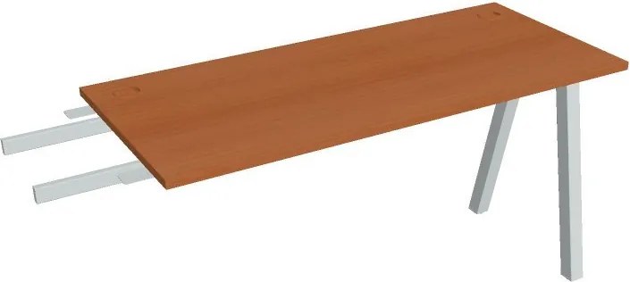 Hobis Kancelářský stůl k řetězení Hobis UEA 1400RU, deskaakát, bílá RAL 9016