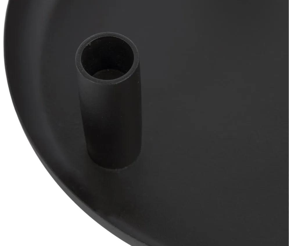 Černý kovový svícen Kave Home Eire 8 cm