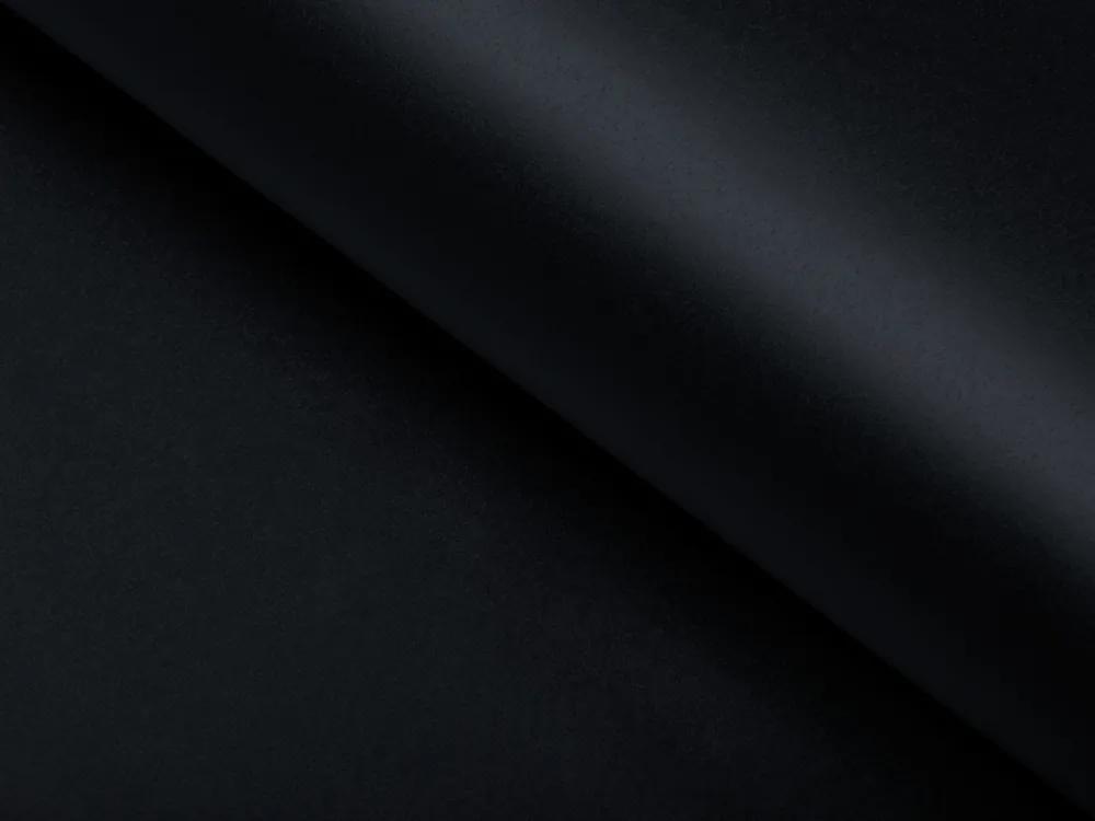 Biante Saténový běhoun na stůl polyesterový Satén LUX-026 Černý 45x140 cm