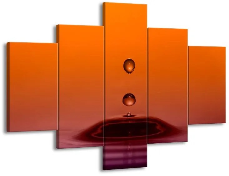 Dvě kapky vody oranžová 100x70 cm