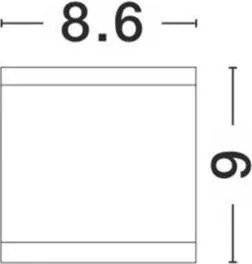 NV 9040022 Venkovní stropní svítidlo CERISE bílý litý hliník a skleněný difuzor GU10 1x7W IP54 220-240V bez žárovky - NOVA LUCE