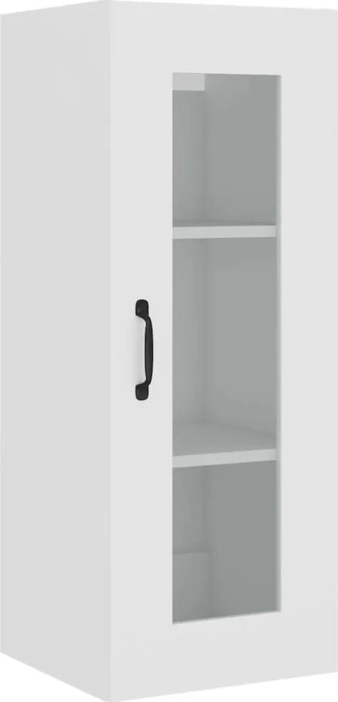 vidaXL Závěsná nástěnná skříňka 34,5 x 34 x 90 cm [812456] Barva: bílá s vysokým leskem