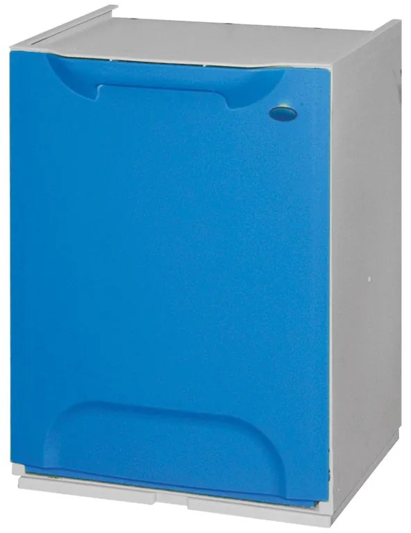 Plastový koš na tříděný odpad, 20 L, modrý