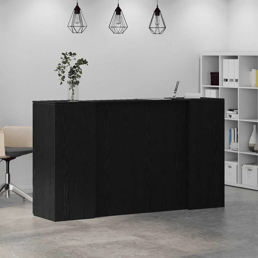 Recepční stůl černý dub 180 x 50 x 103,5 cm, konstrukční dřevo 3324206