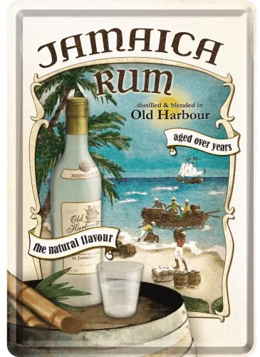 Postershop Plechová pohlednice - Jamaica Rum