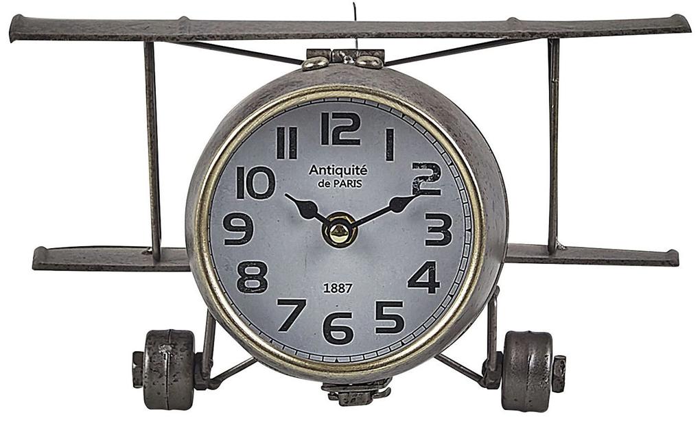 Stříbrné stojící hodiny STANS Beliani