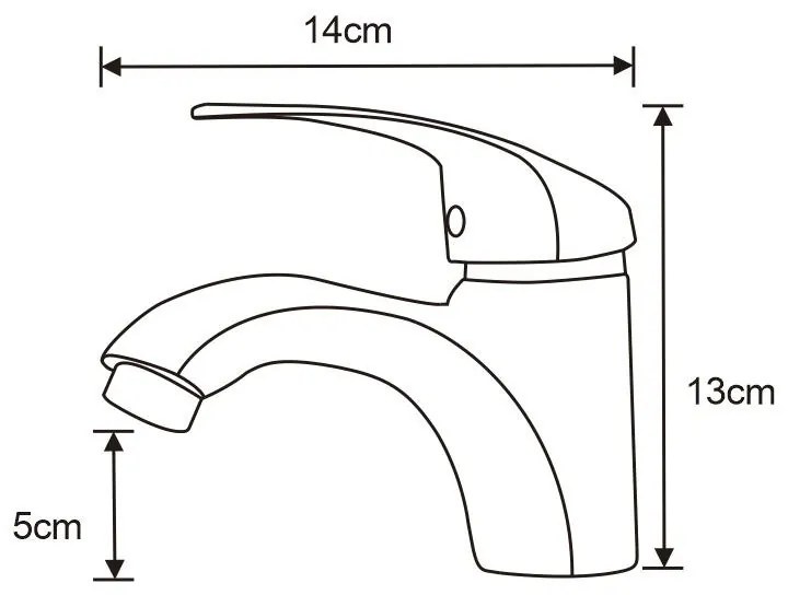 Mexen Fabia, umyvadlová baterie, černá, 746500-70