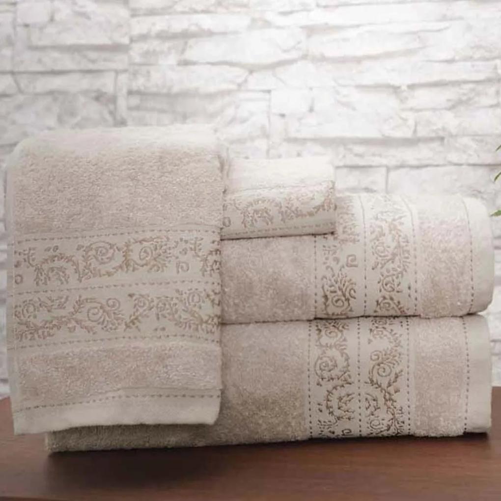 WALIA® Bambusový ručník DELIA - latté 50x90 cm