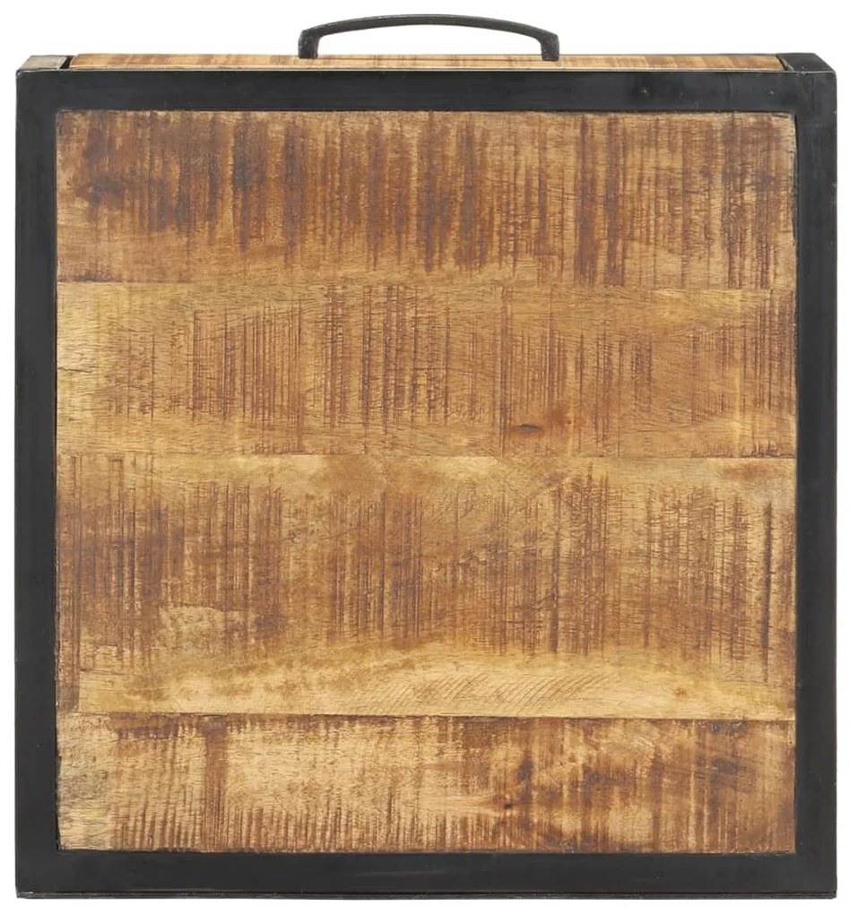 vidaXL Noční stolek 40 x 40 x 35 cm hrubé mangovníkové dřevo