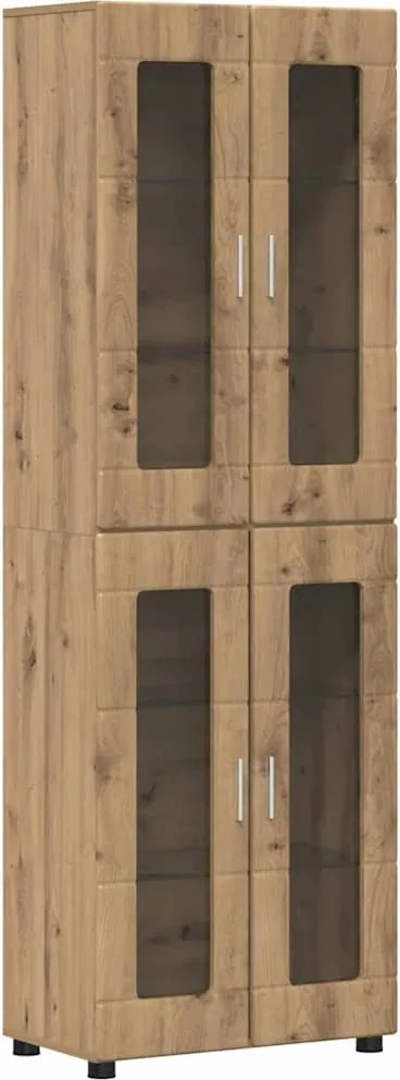 Vysoký bufet FLORIN 60 x 35 x 182 cm Artisanový dub 3397913