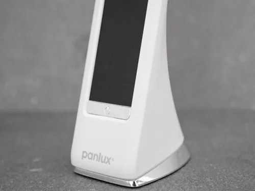 Stolní lampička LED Panlux LORD bílá kůže PN15100004