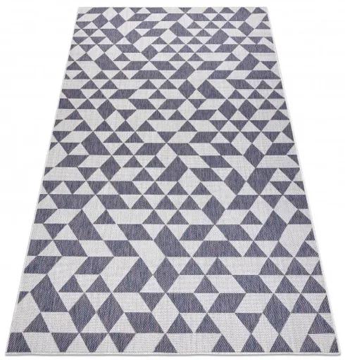 Dywany Łuszczów Kusový koberec Sion Sisal Triangles 22373 ecru/blue-pink ROZMĚR: 120x170